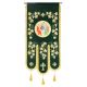 Velvet Khorugv with Sewn icon of the Holy Trinity and Troparion buy