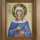 Icon of Saint Hermione from Semi-precious Stones