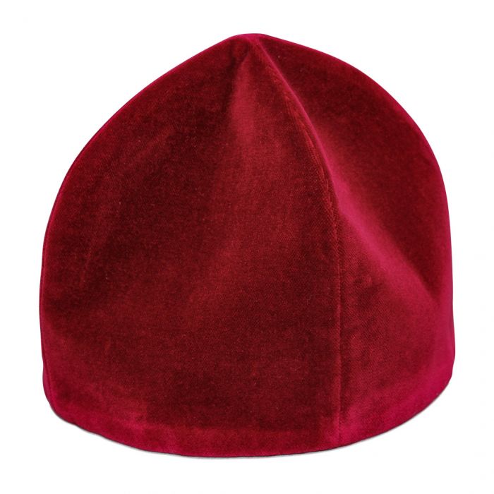 Burgundy Velvet Russian Skufia Buy
