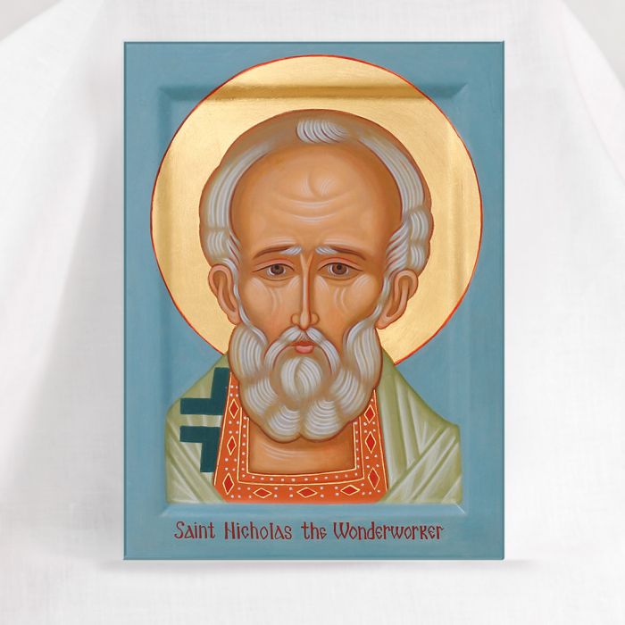 Handpainted Icon of St Nicholas the Wonderworker buy online
