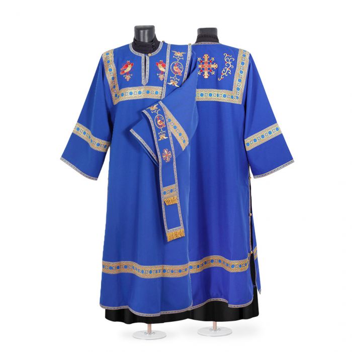 Gabardine Deacon/Protodeacon Vestment with Embroidered Birds