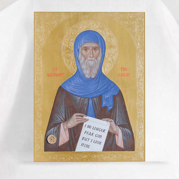 Icon of St. Anthony the Great - Icon Painting Studio
