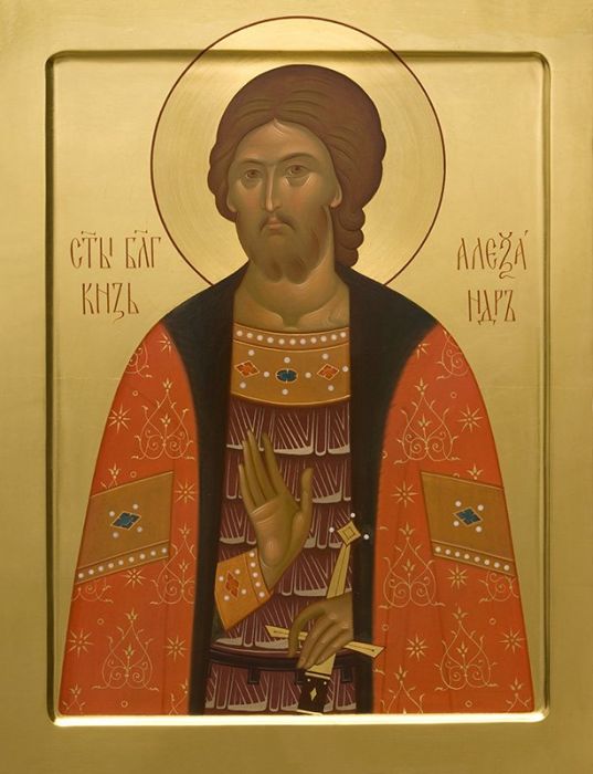 Icon of St Alexander Nevsky - order of painted Icon