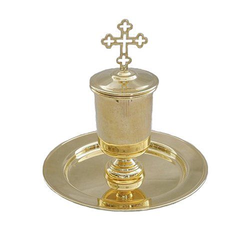 Gilded Holy Oil Anointing Vessel