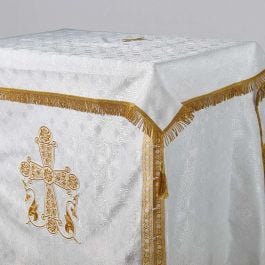 White Holy Table Vestment and Cover | Church Silk