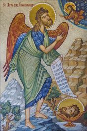 Buy Stone Icon of St. John the Forerunner made from ground gemstones