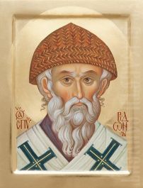 St Spyridon Icon - St Elisabeth Convent Icon Painting Studio