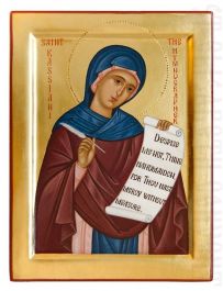 Saint Kassiani Orthodox Painted Icon - Icon Painting Studio