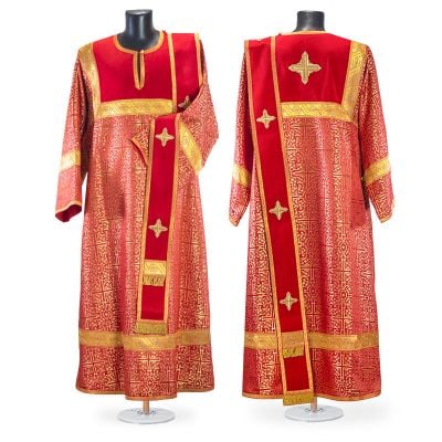 Deacon Vestment Set with Embroidered Roses-lilies to order from the ...