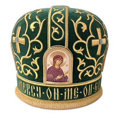 Handmade Mitre with rhinestones and Icons - Catalog of Unique Clergy ...