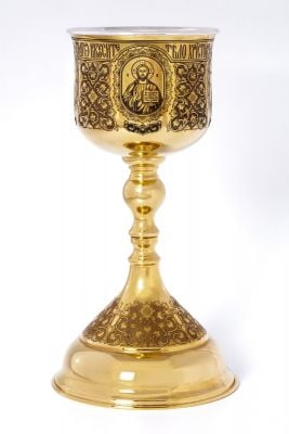 Enameled Eucharist Chalice 1L with Icons