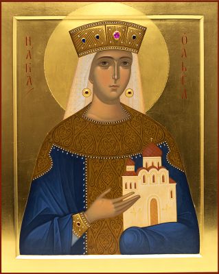Painted Icon of Prophet Samuel