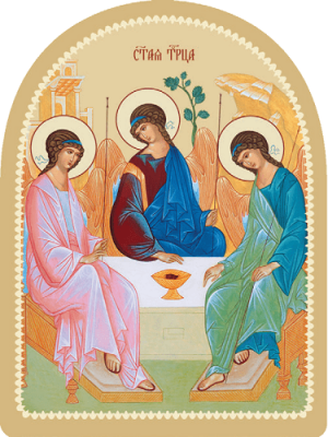 Painted Icon of the Holy Trinity - Orthodox Monastery Store