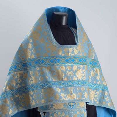 Red Decorative Russian Priest Vestment with Embroidery